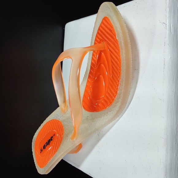 Agape | Shoes | Agape Jelly Thong Sandals Wkitten Heel | Poshmark